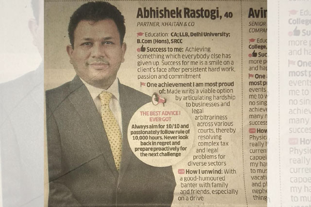Advocate Abhishek A Rastogi | Legal Services: High Courts and Supreme Court | Constitutional and ...